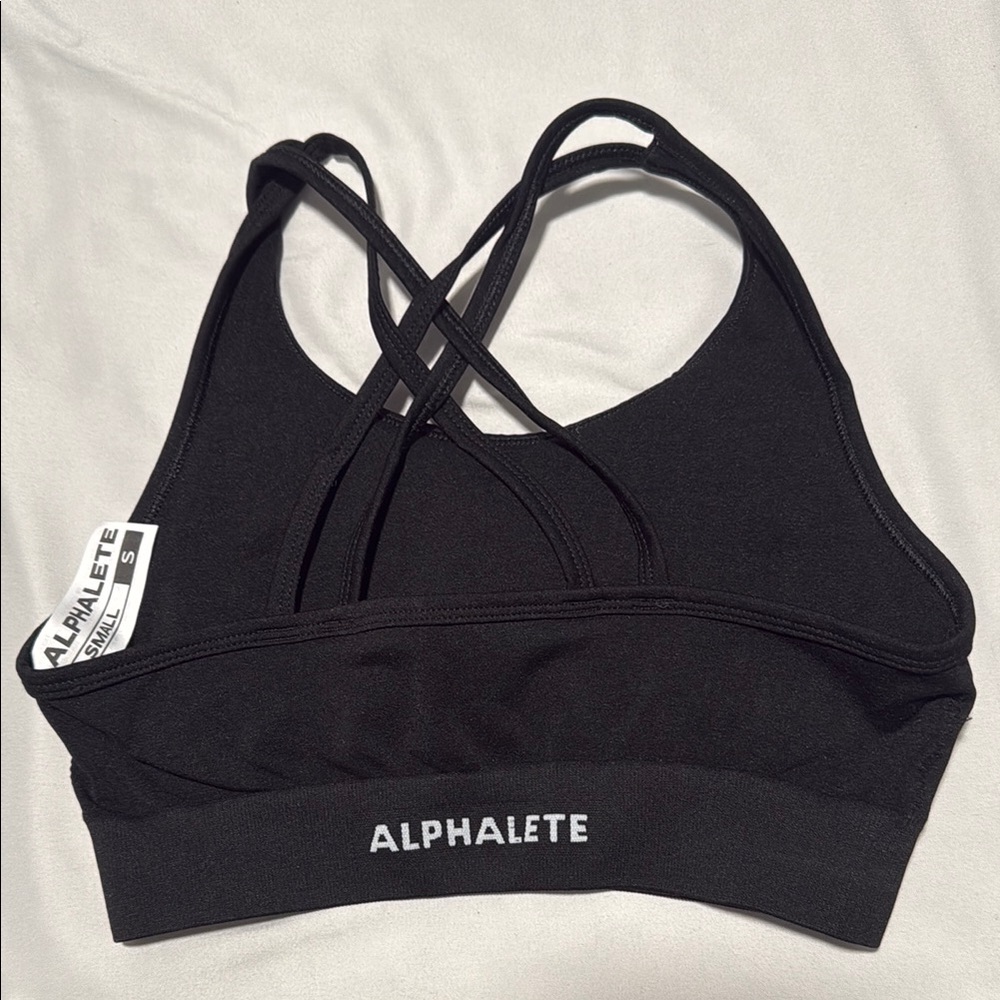 Alphalete Black Sports Bra - Gem
